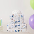 Modern Medical Doctor Nurse Pattern Wrapping Paper | Zazzle
