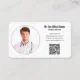 Modern Medical Doctor Photo QR Code Minimalist ‍ Business Card | Zazzle