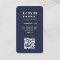 Modern Medical Hospital Pharmacy Dark Blue Gold Business Card | Zazzle