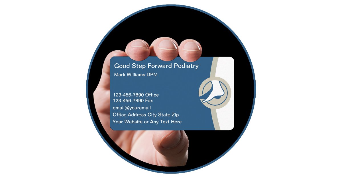 Modern Medical Podiatrist Business Cards | Zazzle