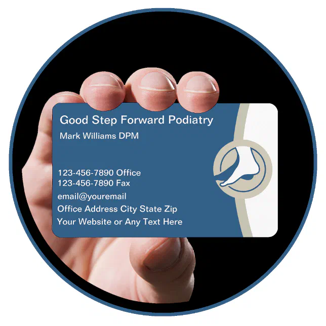 Modern Medical Podiatrist Business Cards | Zazzle