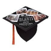 Modern Memory Photo Collage Graduate Graduation Cap Topper | Zazzle