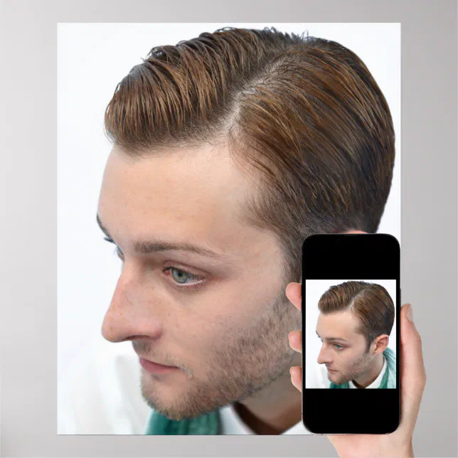 Modern Men's Haircut Poster | Zazzle