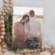 Modern Merry Christmas Script Simple Photo Holiday Card | Zazzle