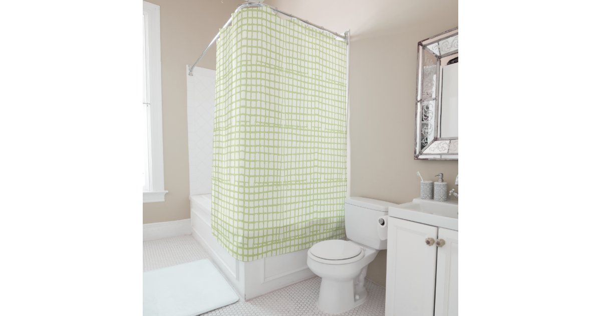Modern Mesh Shower Curtain | Zazzle