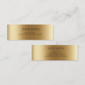 Modern Metallic Gold Profile Card | Zazzle