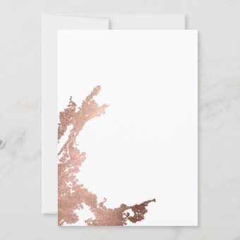 Modern Metallic Wedding Invitation | Zazzle
