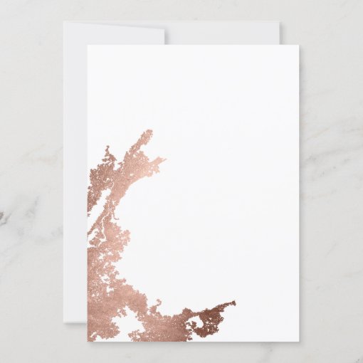 Modern Metallic Wedding Invitation | Zazzle