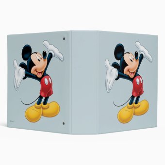 Modern Mickey | Airbrushed 3 Ring Binder | Zazzle
