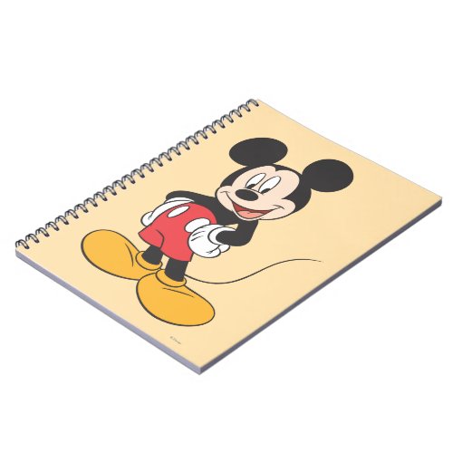 Modern Mickey | Side Hands on Hips Notebook | Zazzle