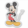 Modern Mickey | Side Hands on Hips Sticker | Zazzle