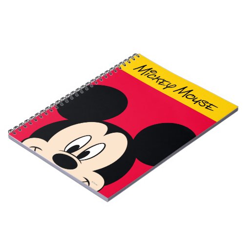 Modern Mickey | Smiling Head Notebook | Zazzle