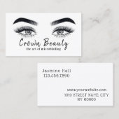 Modern Microblading Business Card | Zazzle