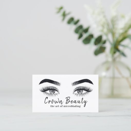 Modern Microblading Business Card | Zazzle