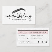 Modern Microblading Business Card | Zazzle