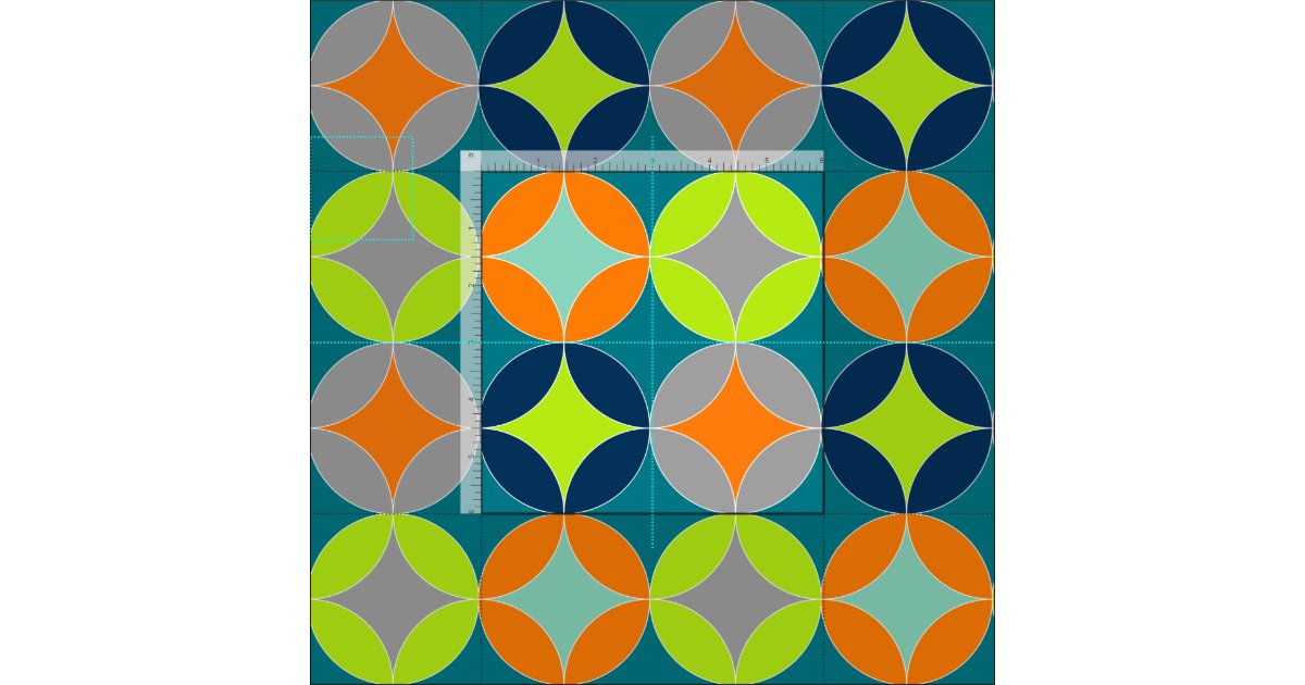 mid century geometric pattern