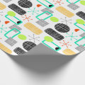 Modern Mid Century Geometric Pattern Wrapping Paper | Zazzle