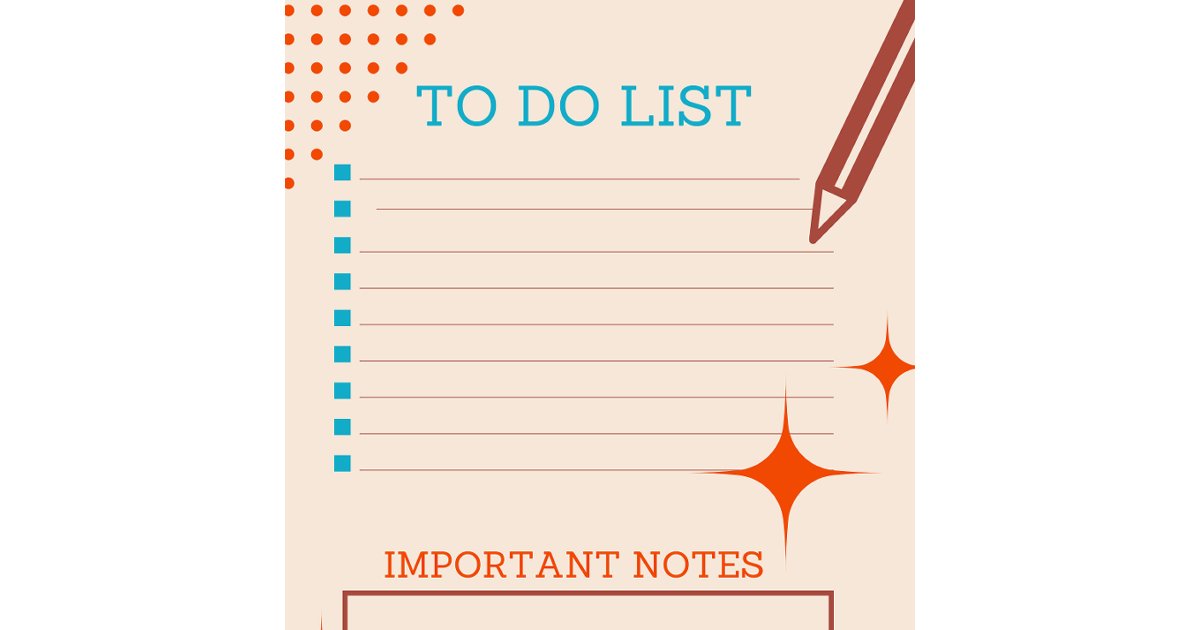 Modern Mid Century Retro To Do List Post-it Notes | Zazzle