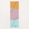 Modern minimal abstract geometric colorful pattern yoga mat | Zazzle