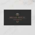 Modern Minimal Black Bread Bakery Business Card | Zazzle