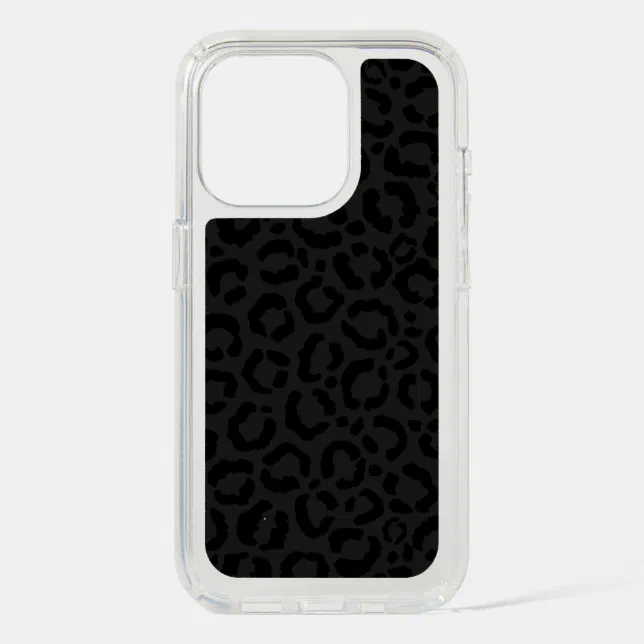 Modern Minimal Black Leopard Print Speck iPhone Case | Zazzle