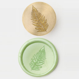 Modern Minimal Botanical Fern Wedding Wax Seal Stamp | Zazzle