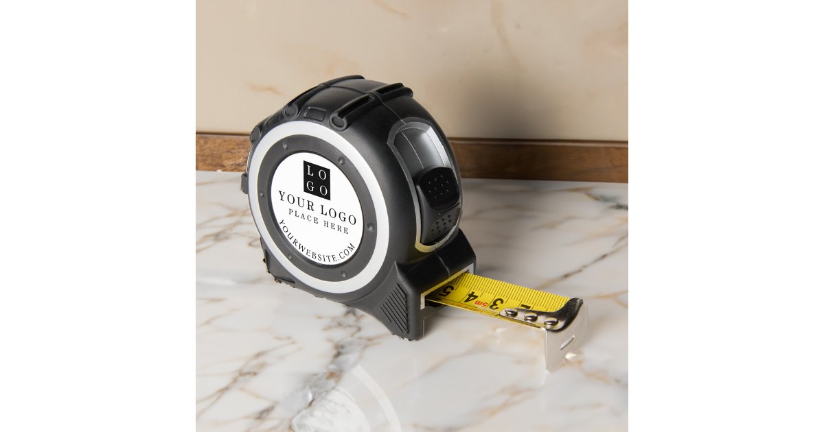 Modern Minimal Branded Custom Business Logo Tape Measure | Zazzle