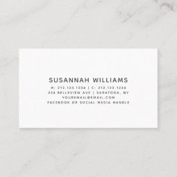 Modern Minimal Chic Script Graduation Calling Card | Zazzle