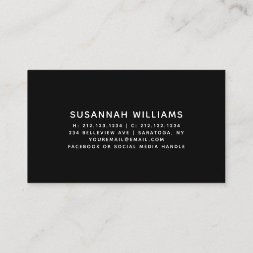 Modern Minimal Chic Script Graduation Calling Card | Zazzle