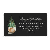 modern minimal elegant simple black label | Zazzle