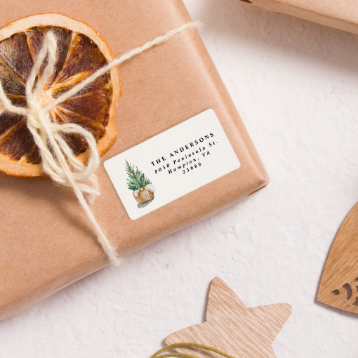 modern minimal elegant simple winter label | Zazzle