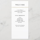 Elegant Gold Border Wedding Program Template | Zazzle.com