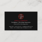 Black maltese firefighting cross business card | Zazzle.com