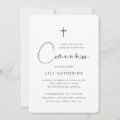 Modern Minimal Handwritten Script First Communion Invitation | Zazzle