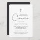 Modern Minimal Handwritten Script First Communion Invitation | Zazzle