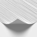Modern Minimal Imperfect Lines Black and White Wrapping Paper | Zazzle