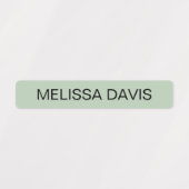 Modern Minimal Kids Waterproof Name Labels | Zazzle