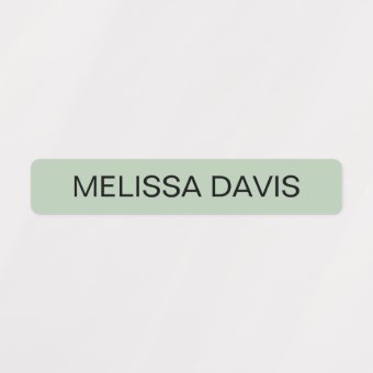 Modern Minimal Kids Waterproof Name Labels | Zazzle