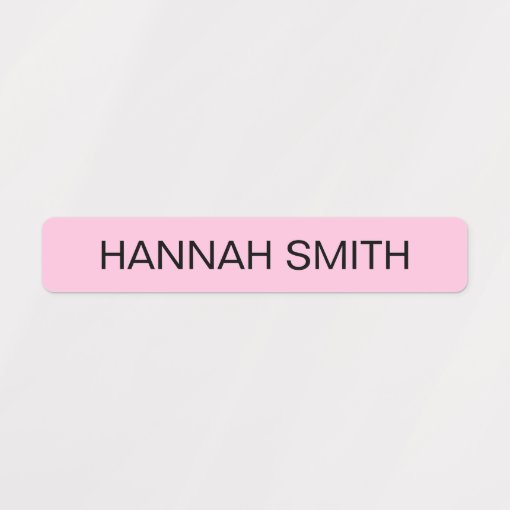 Modern Minimal Kids Waterproof Name Labels | Zazzle