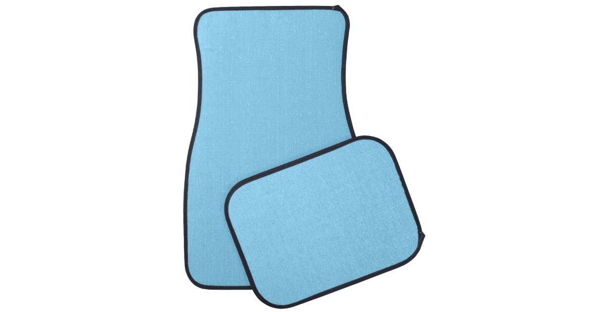 Modern Minimal Light Blue Solid Color Car Floor Mat | Zazzle