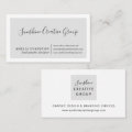 Modern Minimal Light Gray Business Card | Zazzle