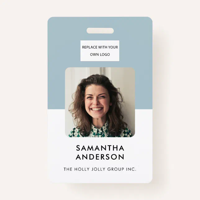 Modern Minimal Name ID Card Conference Office Badge | Zazzle