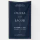 Modern Minimal Navy Blue Wedding Welcome Banner | Zazzle
