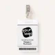 Modern Minimal Personalized Conference ID Badge | Zazzle