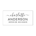 Modern Minimal Personalized Name and Job Title Self-inking Stamp | Zazzle