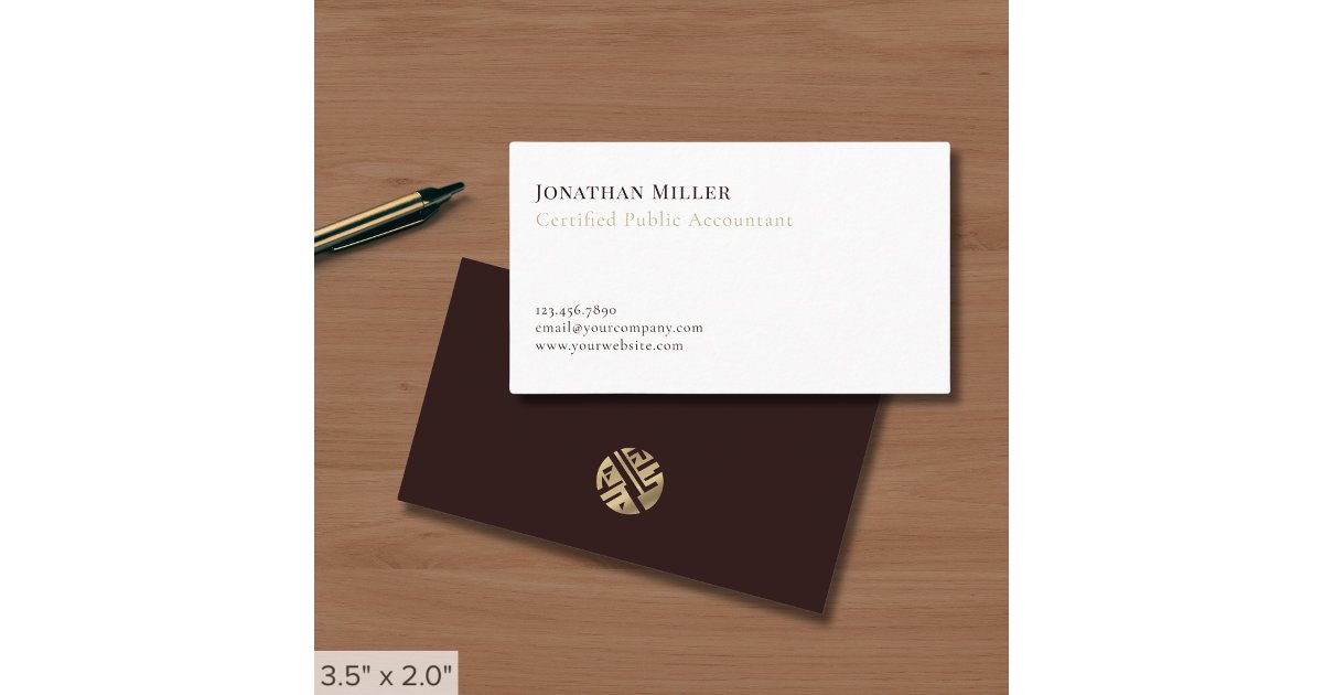 Modern Minimal Professional Business Card | Zazzle