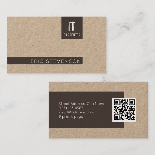 Modern minimal professional style crafted smart business card | Zazzle