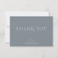 Modern Minimal | Slate Gray Business Thank You | Zazzle