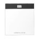 Modern Minimal Solid Black White Custom Monogram Notepad | Zazzle