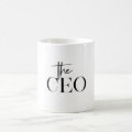 Modern Minimal The CEO Black Coffee Mug | Zazzle